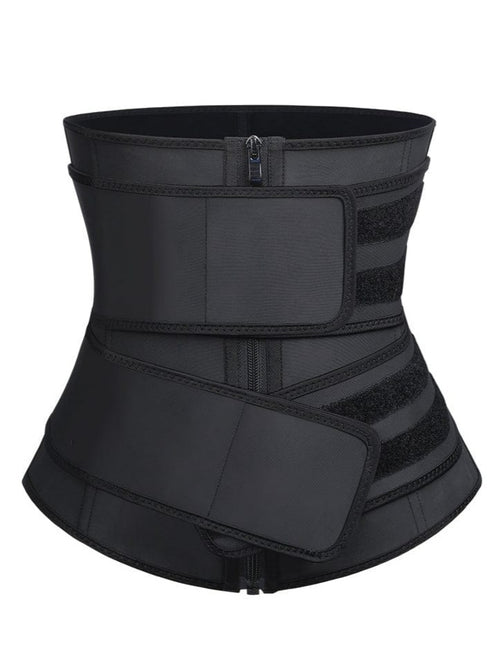 Wholesale Compression Black Big Size Latex Waist Slimmer With Sticker